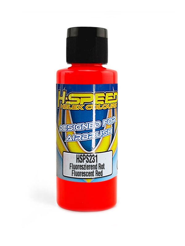 Lexan Airbrush Farbe 60 ml Fluoreszierend Rot / Fluor Red | Lexanfarbe ...