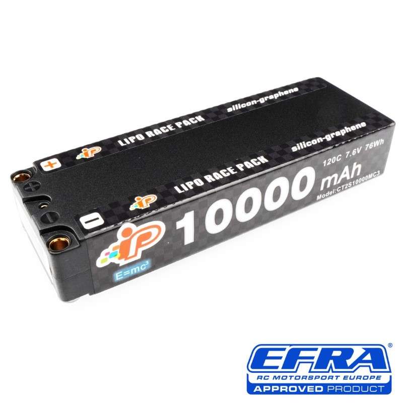 7,6V 10000mAh 120C (h25,1mm) MC3 LiPo, Intellect *Black25* | 2S (7,6V) LiPo | Auto Akkus | Akkus ...